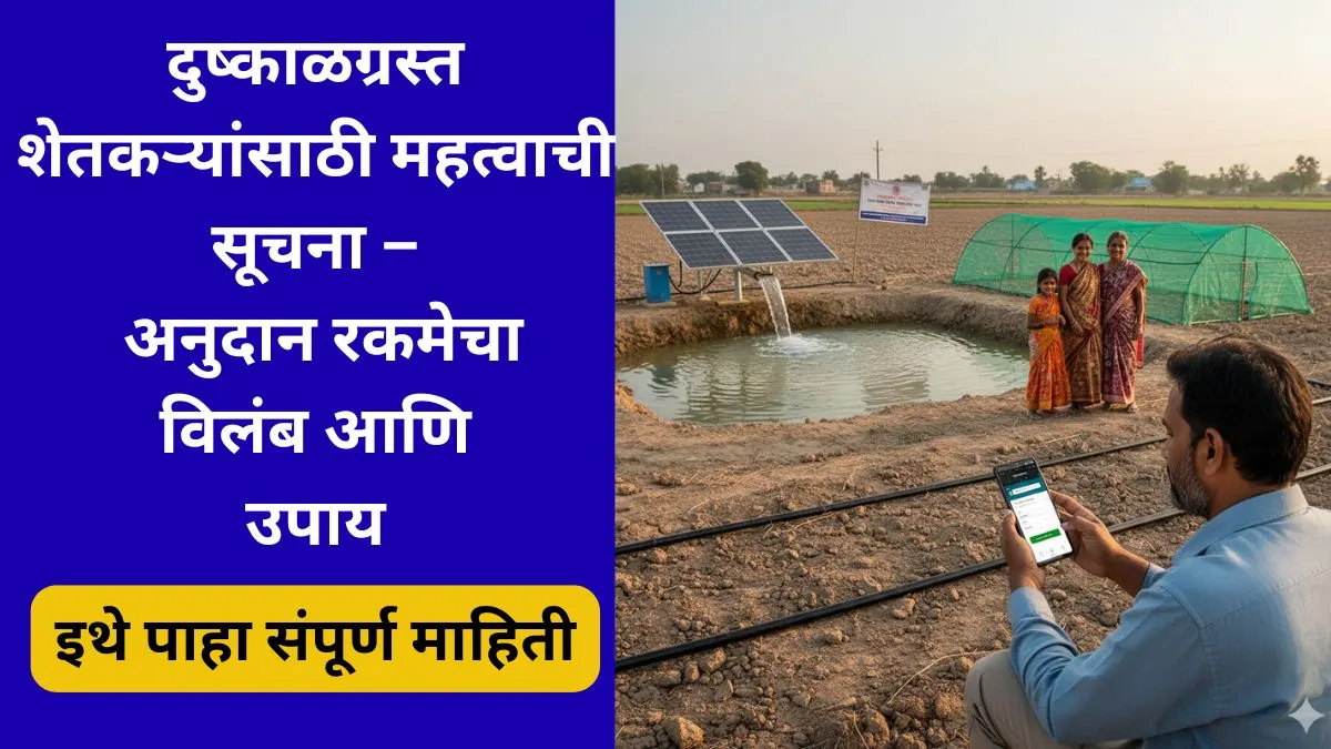 KYC पूर्ण केल्यानंतर अनुदानाची वाट पाहू नका: दुष्काळ मदतीची अपडेट आणि ...